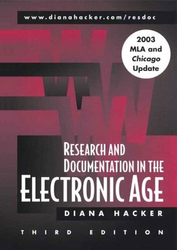 Hacker, Diana Research And Documentation in the Electronic Age With 20 ...