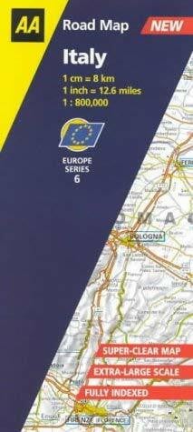 Aa Road Maps Europe Italy (AA Road Map Europe Series) – Zweitliebe by ...